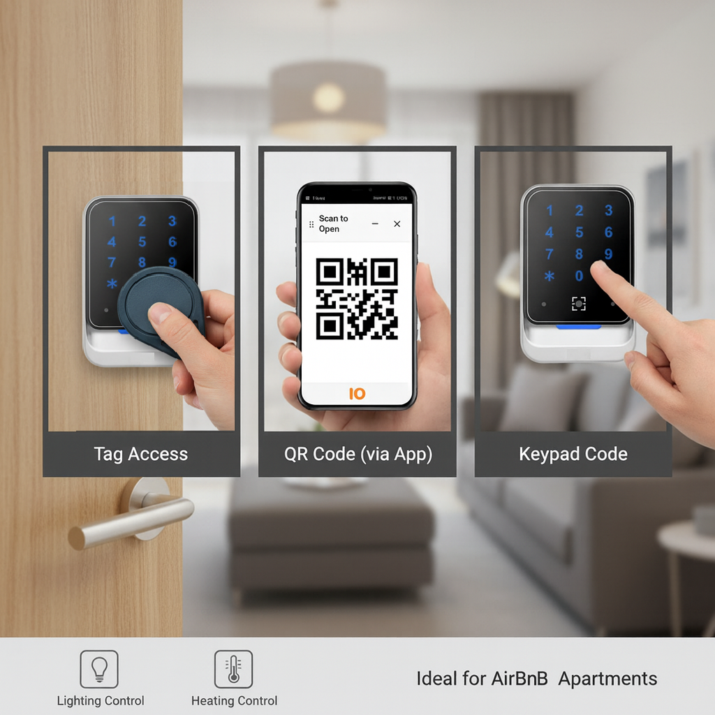 4G QR Code Access Control adding QR codes remotely #airbnb #airbnbhost ...